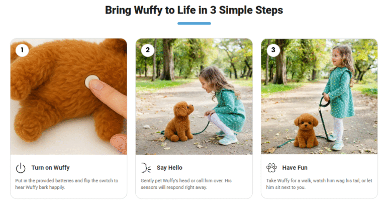 Wuffy Robot Dog – Price $19.99 | Wuffy AI Dog Official